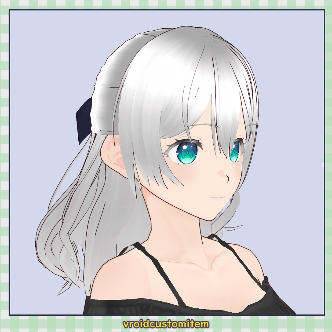 【髪型】ゆるふわハーフアップ / Soft Wavy Half-Up Hair【VRoid】 - Mujo作品展示場 - BOOTH