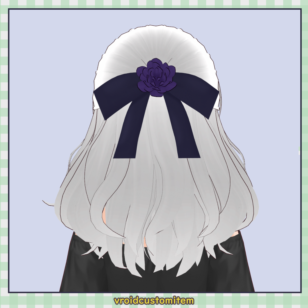 【髪型】ゆるふわハーフアップ / Soft Wavy Half-Up Hair【VRoid】 - Mujo作品展示場 - BOOTH