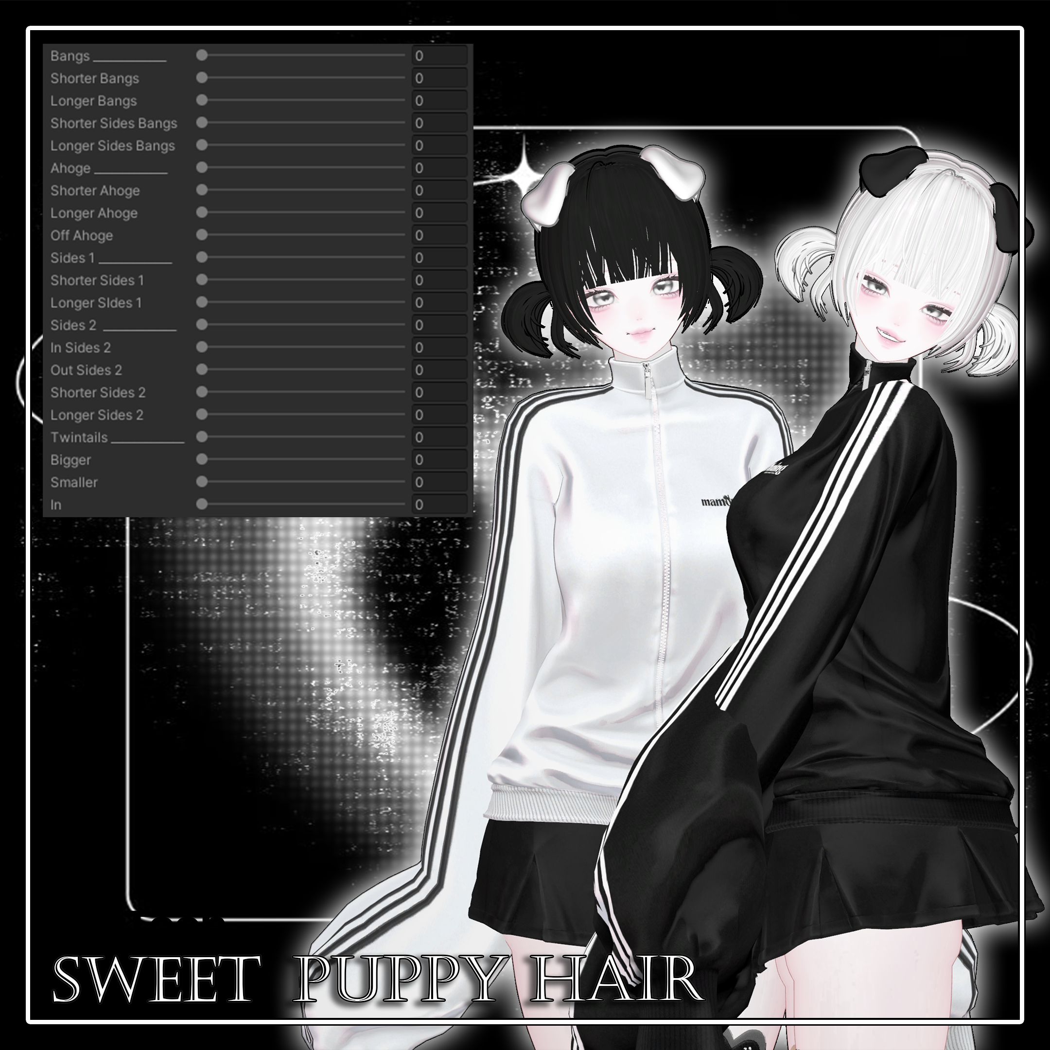 【9 avatars】【VRC想定】Sweet Puppy Hair - DOLLPILLED - BOOTH