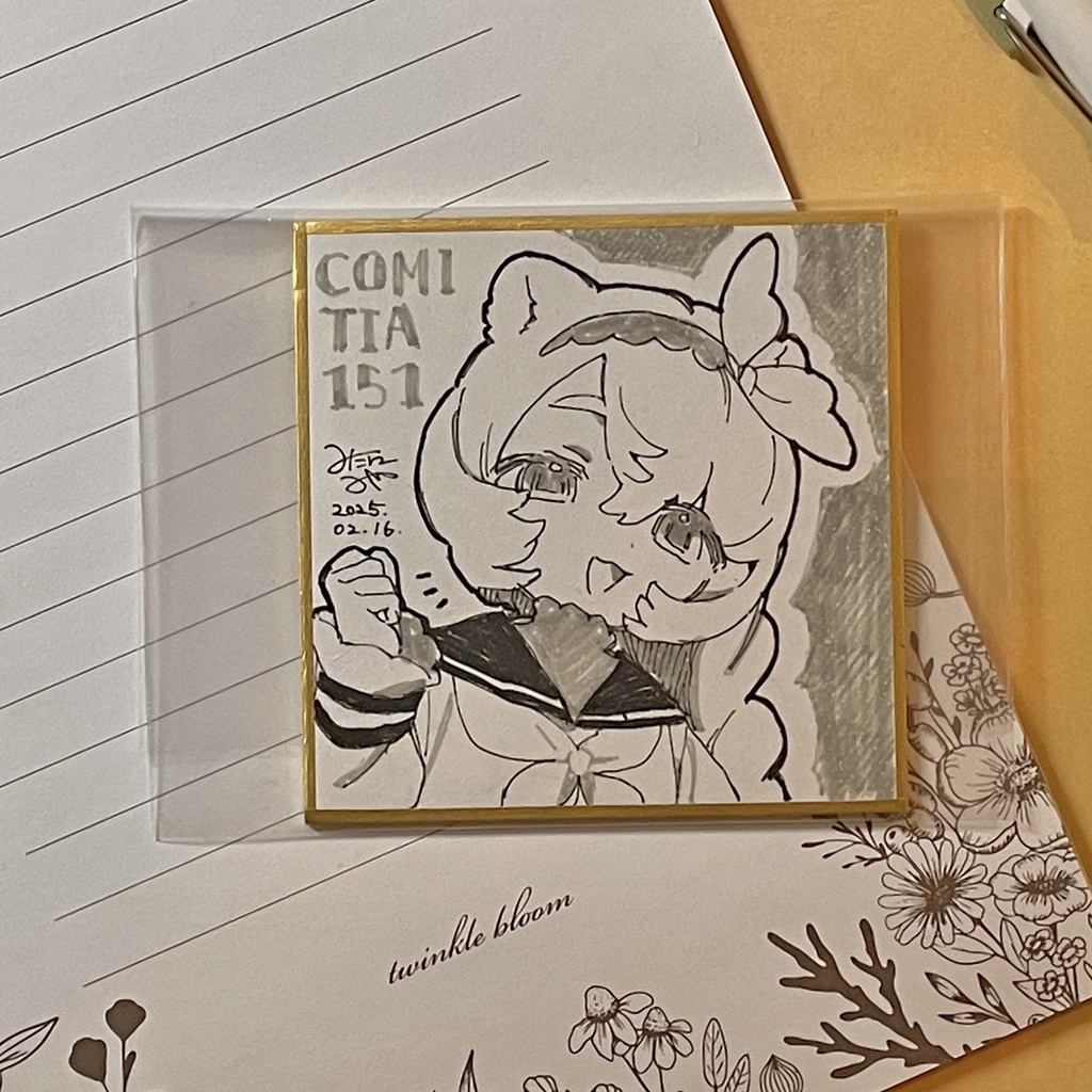 COMITIA151 色紙原画 - みたに屋さん - BOOTH