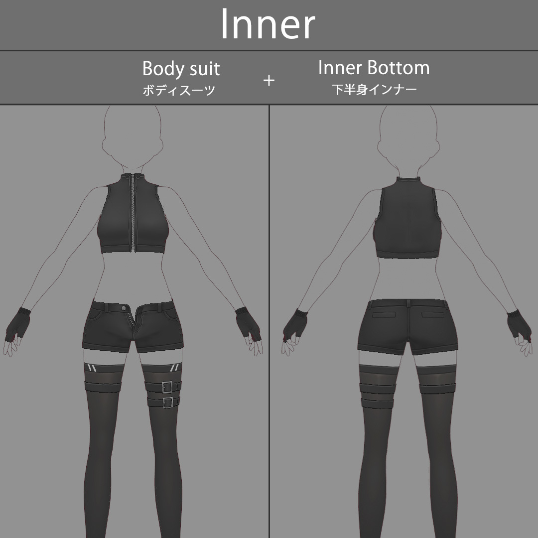 【VRoid texture 72】サイバーミリタリー REMAKE - OFUJI STORE - BOOTH