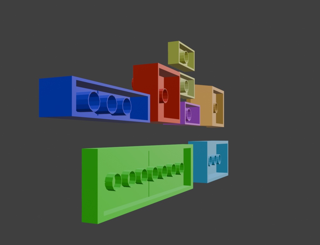 【unitypackage、fbx、obj】ブロック8種類セット - 3d-model - BOOTH