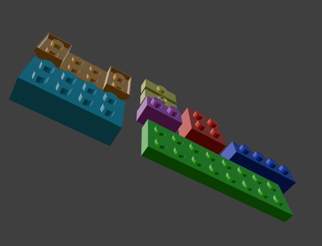 【unitypackage、fbx、obj】ブロック8種類セット - 3d-model - BOOTH
