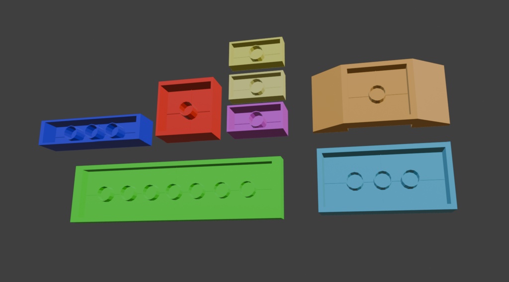 【unitypackage、fbx、obj】ブロック8種類セット - 3d-model - BOOTH