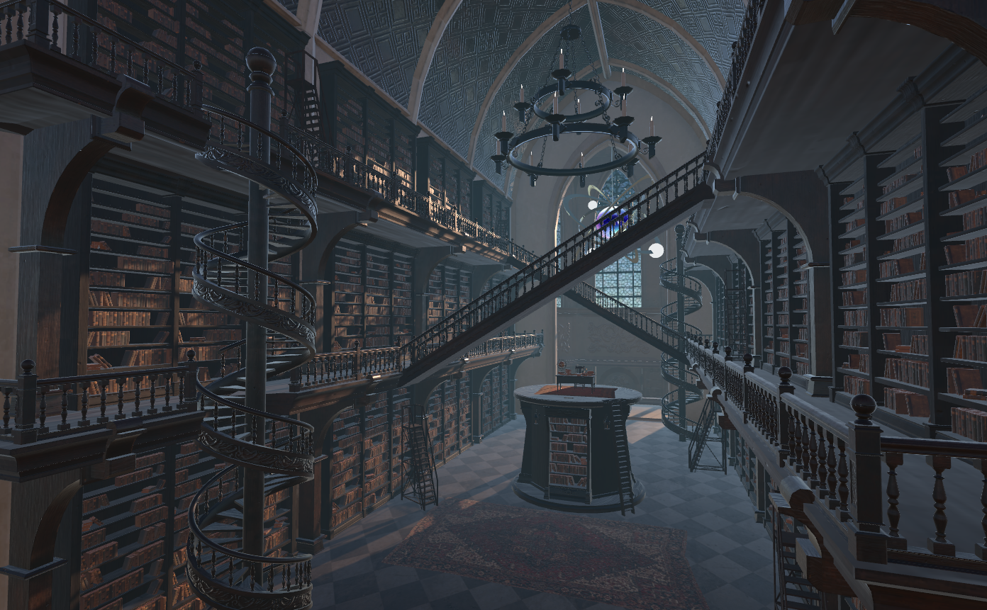【VRChatワールド】Fantasy Library - obustation - BOOTH