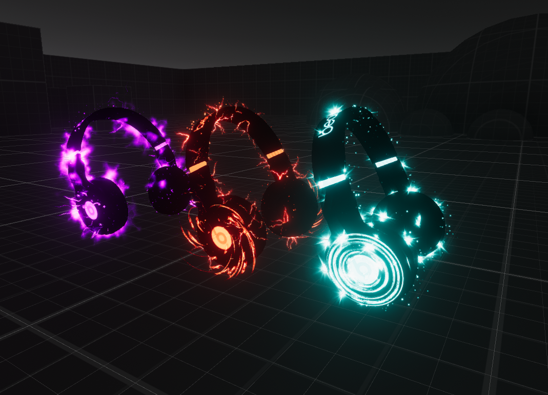 【Unity/VRChat】Particle Headphones by Raivo - raivovfx - BOOTH