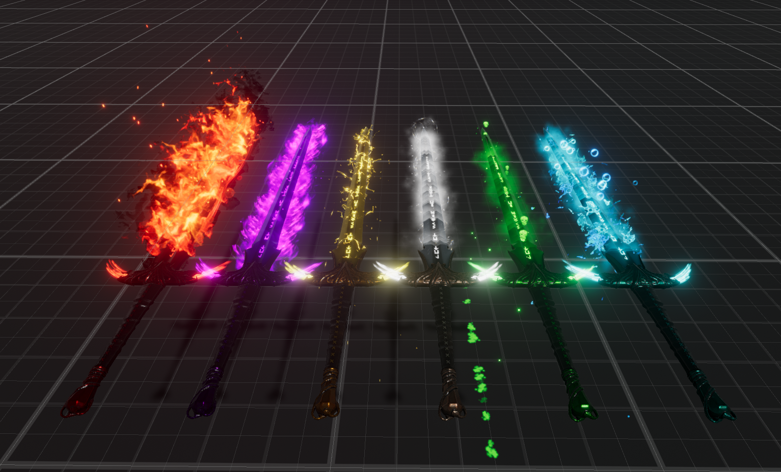【Unity/VRChat】Elemental Swords by Raivo - raivovfx - BOOTH