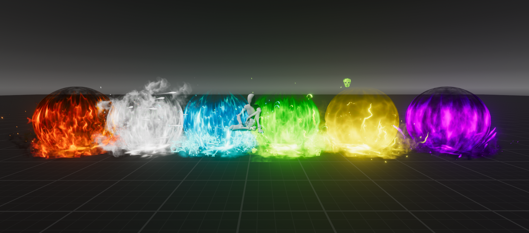 【Unity/VRChat】Elemental Sphere AFKs by Raivo - raivovfx - BOOTH