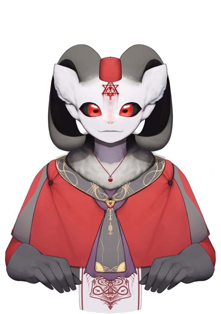 [ 200 Live 2D model ] Evil Lamb Character - bysg - BOOTH
