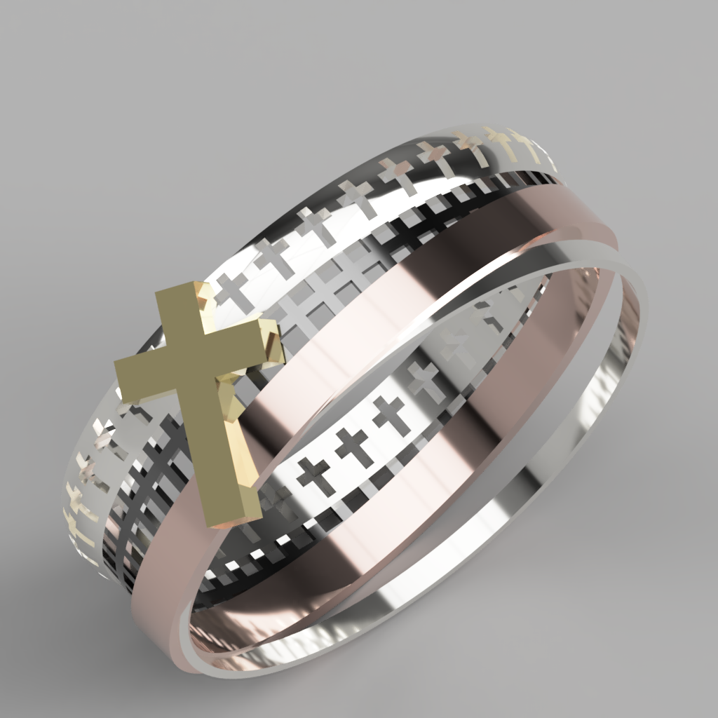 [VRChat] 89 Cross Ring / 89개의 십자가 반지 / 89個の十字架の指輪 - morningcoffee - BOOTH