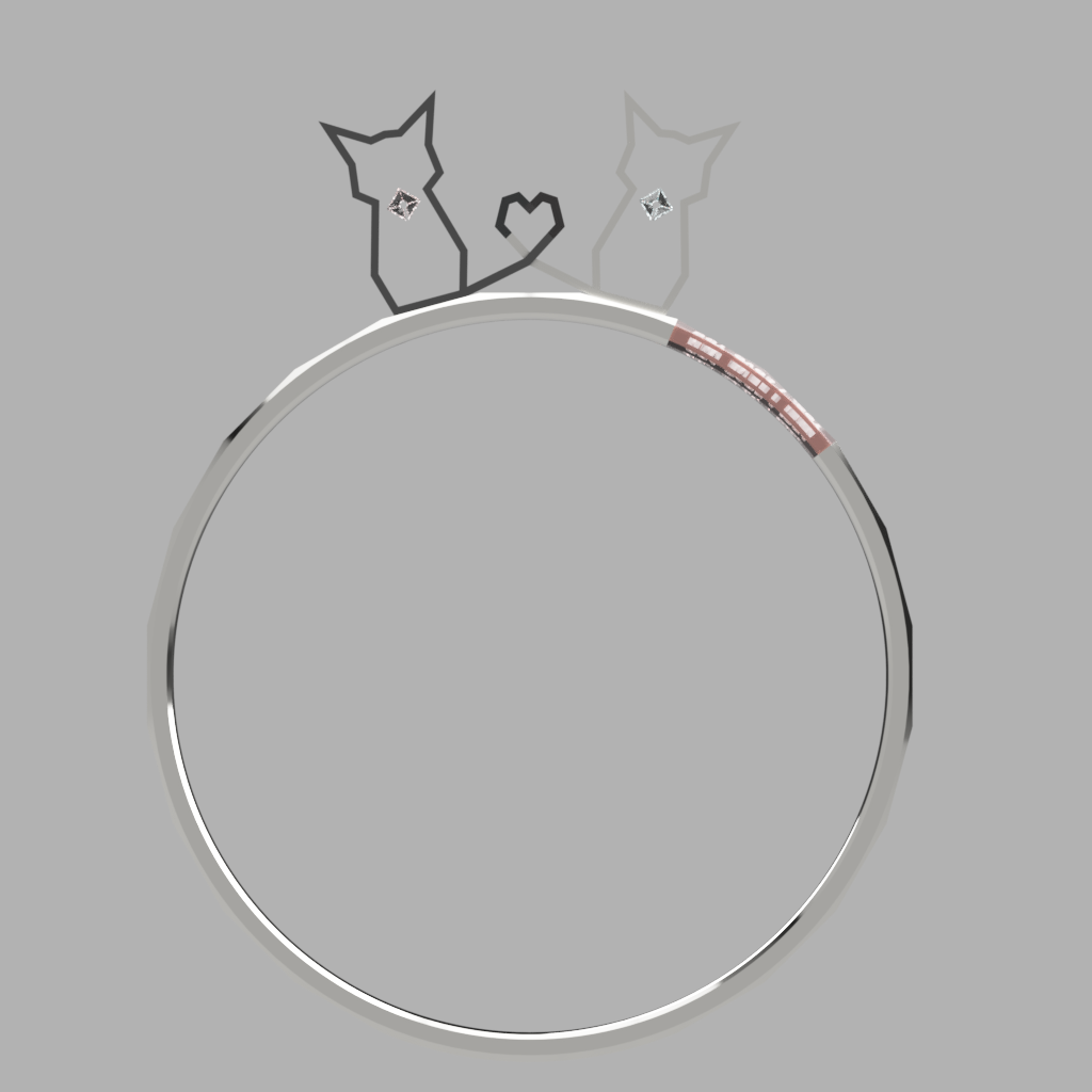 [VRCHAT] Couple union cat ring / 커플 합체 반지 / カップル合体指輪 - morningcoffee ...