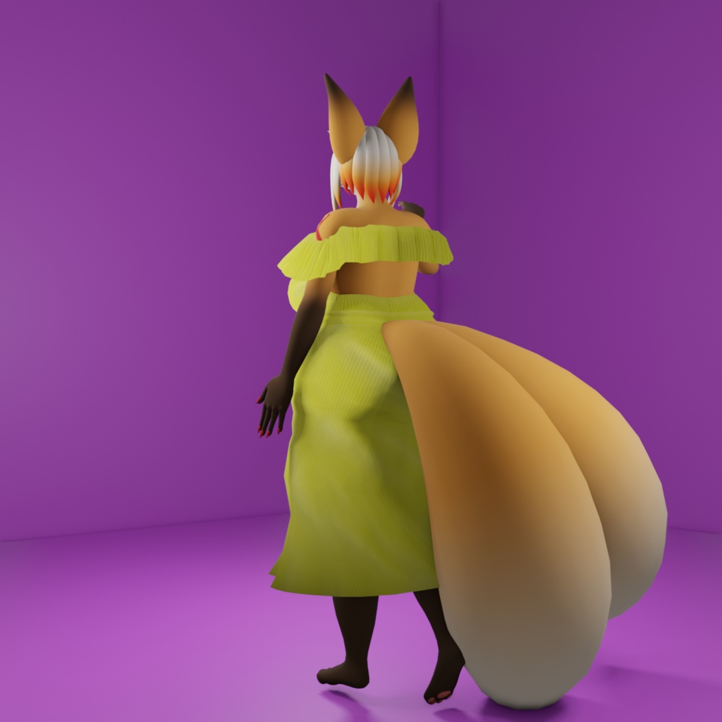 Sundress Costume for VRChat想定モデル - 灯狐 [Akariko] - ModularAvatar ...