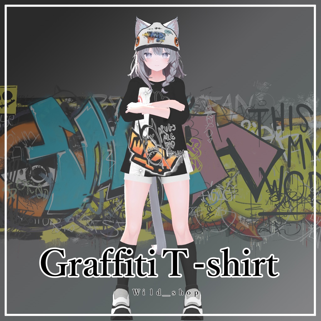 [しなの,shinano]Graffiti T-shrt - Wild_shop - BOOTH
