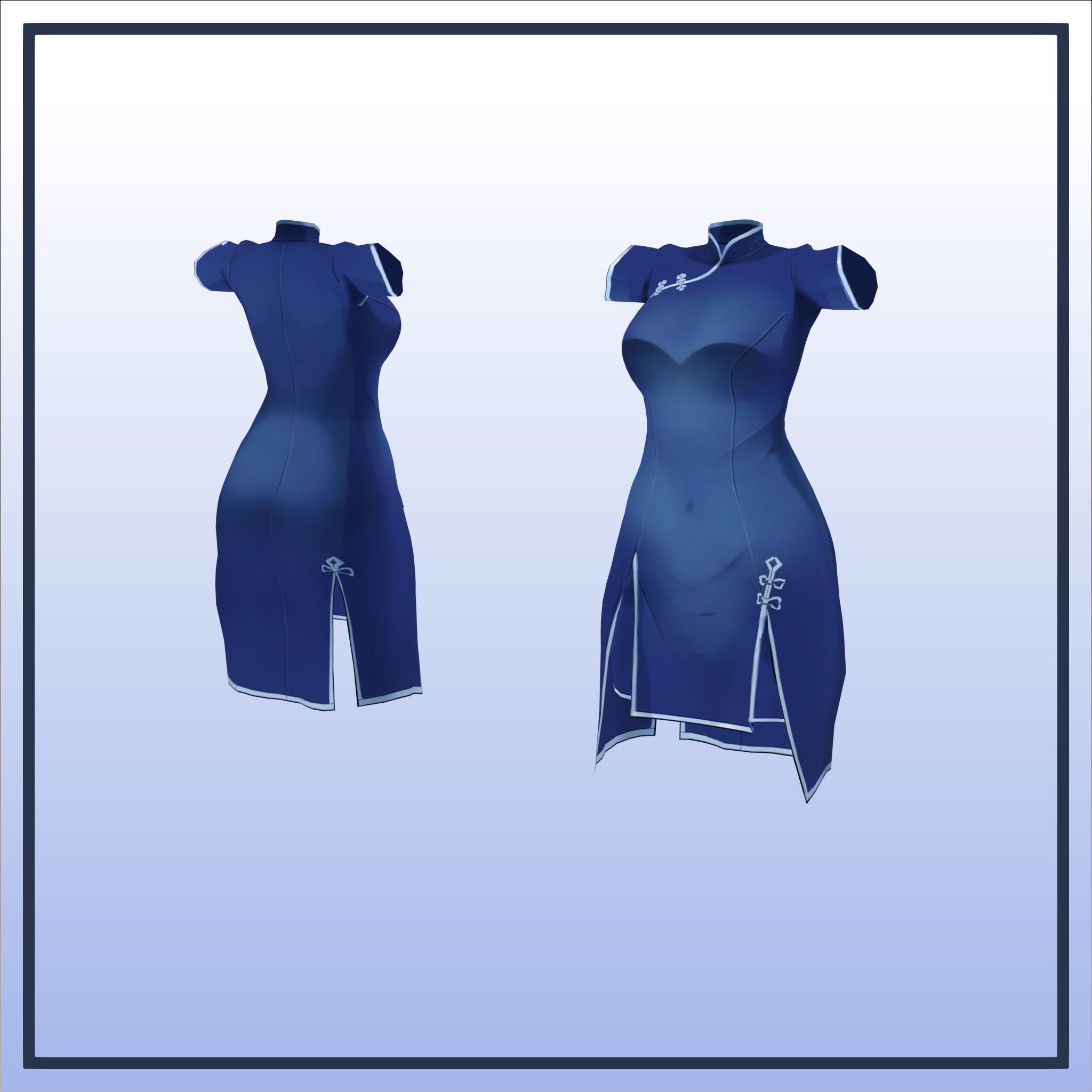 【PB対応】桔梗対応チョンサム／Kikyo_Cheongsam VRC用 - HIIIO服飾販売部 - BOOTH