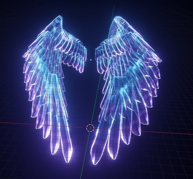 Neon Crystal Wings Set of 19 - PhoenixStryker - BOOTH