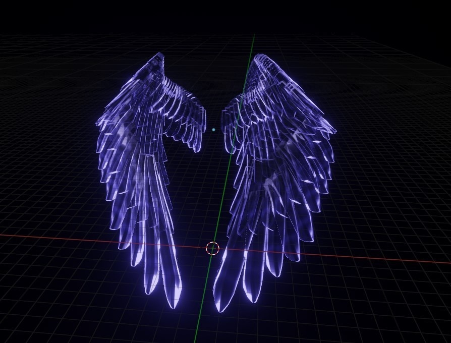 Neon Crystal Wings Set of 19 - PhoenixStryker - BOOTH