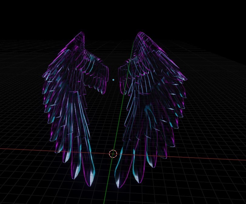 Neon Crystal Wings Set of 19 - PhoenixStryker - BOOTH