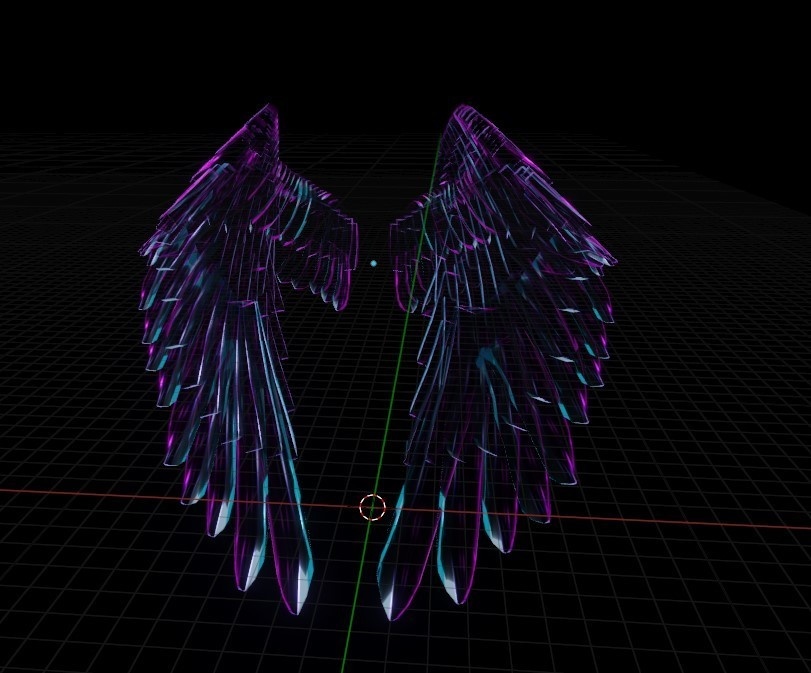 Neon Crystal Wings Set of 19 - PhoenixStryker - BOOTH