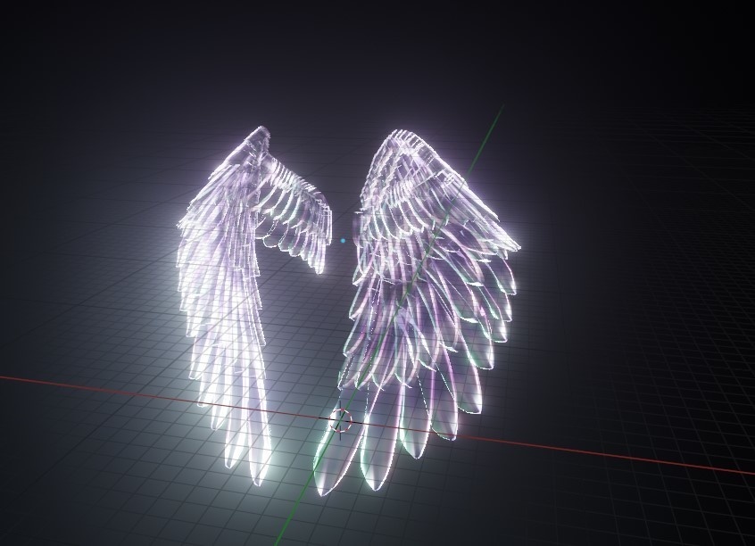 Neon Crystal Wings Set of 19 - PhoenixStryker - BOOTH