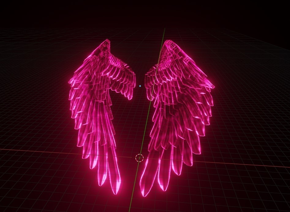 Neon Crystal Wings Set of 19 - PhoenixStryker - BOOTH