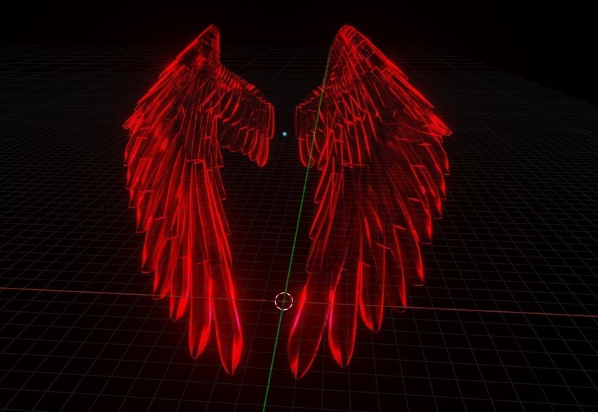 Neon Crystal Wings Set of 19 - PhoenixStryker - BOOTH