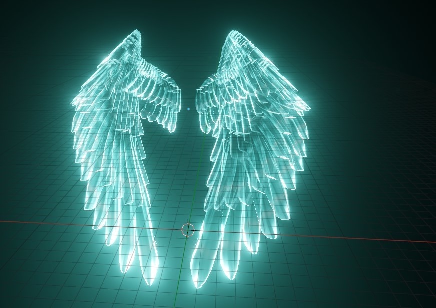 Neon Crystal Wings Set of 19 - PhoenixStryker - BOOTH
