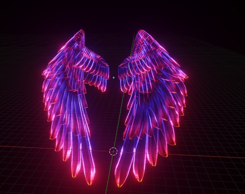 Neon Crystal Wings Set of 19 - PhoenixStryker - BOOTH
