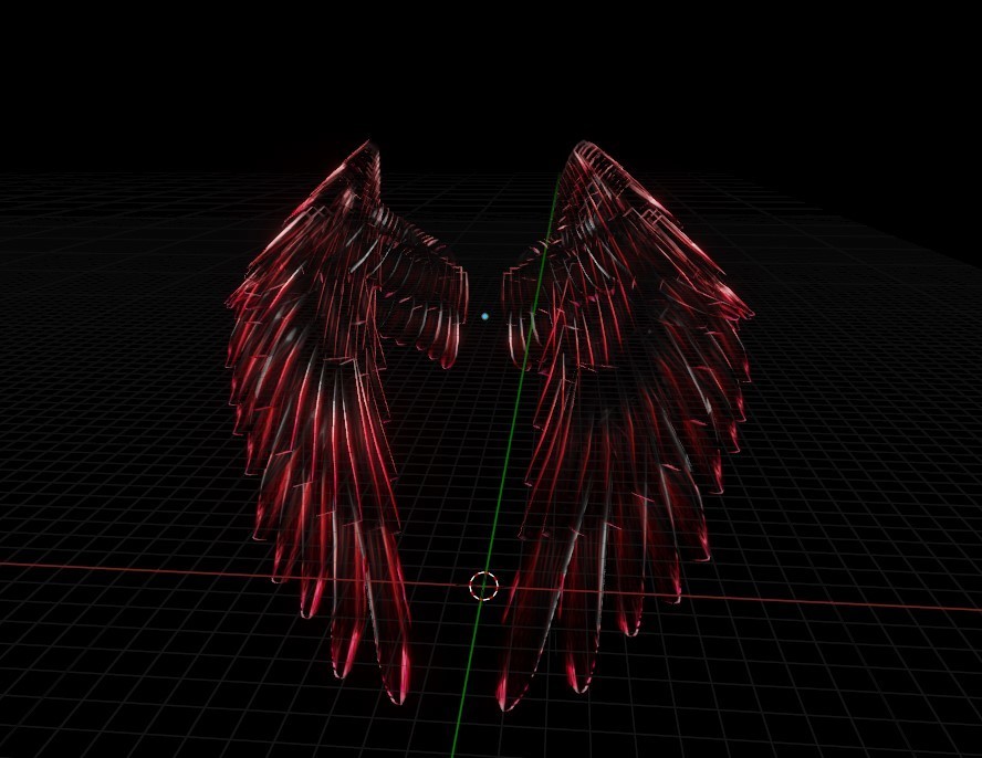 Neon Crystal Wings Set of 19 - PhoenixStryker - BOOTH