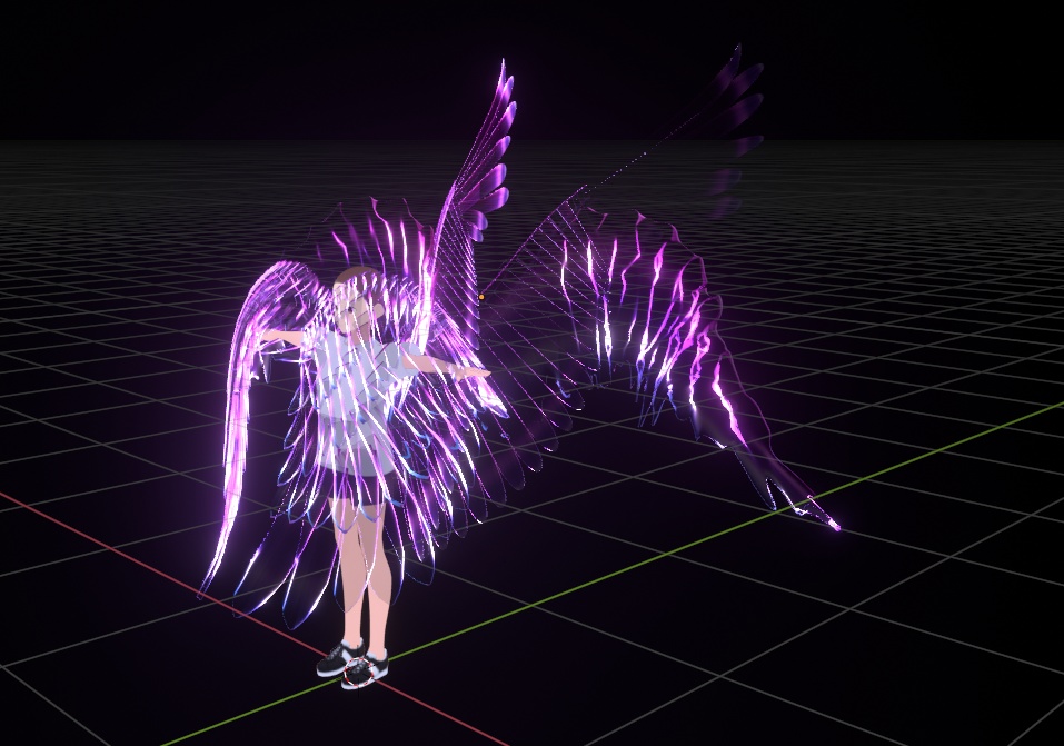 Neon Galaxy Seraphim Wings - PhoenixStryker - BOOTH