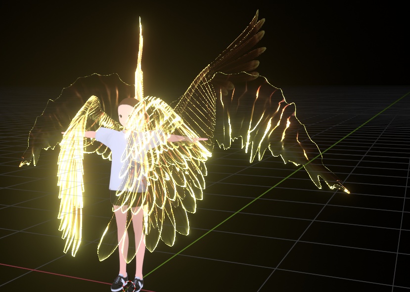 Golden Knight Seraphim Wings - PhoenixStryker - BOOTH
