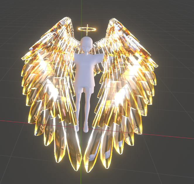 Glowing Halo and wings - PhoenixStryker - BOOTH