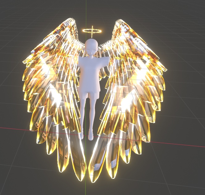 Glowing Halo and wings - PhoenixStryker - BOOTH