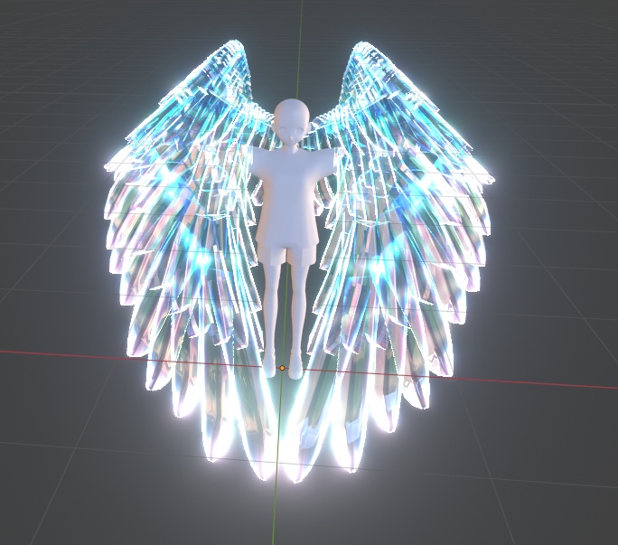 Glowing Celestia Mane-Colored Wings - PhoenixStryker - BOOTH