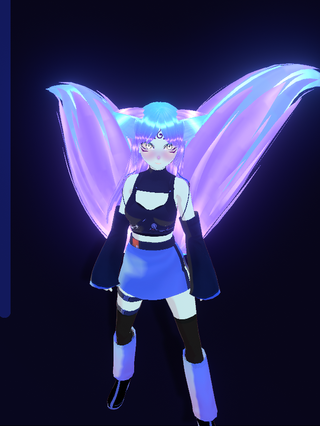 Rekka W/ Neon glowing Tails,hair and ears - PhoenixStryker - BOOTH