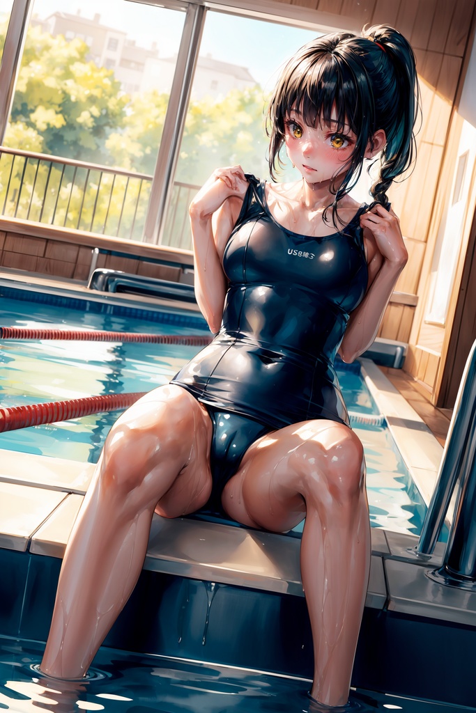 スク水少女 Vol.01 縦長60枚 - kota-ai-illust - BOOTH