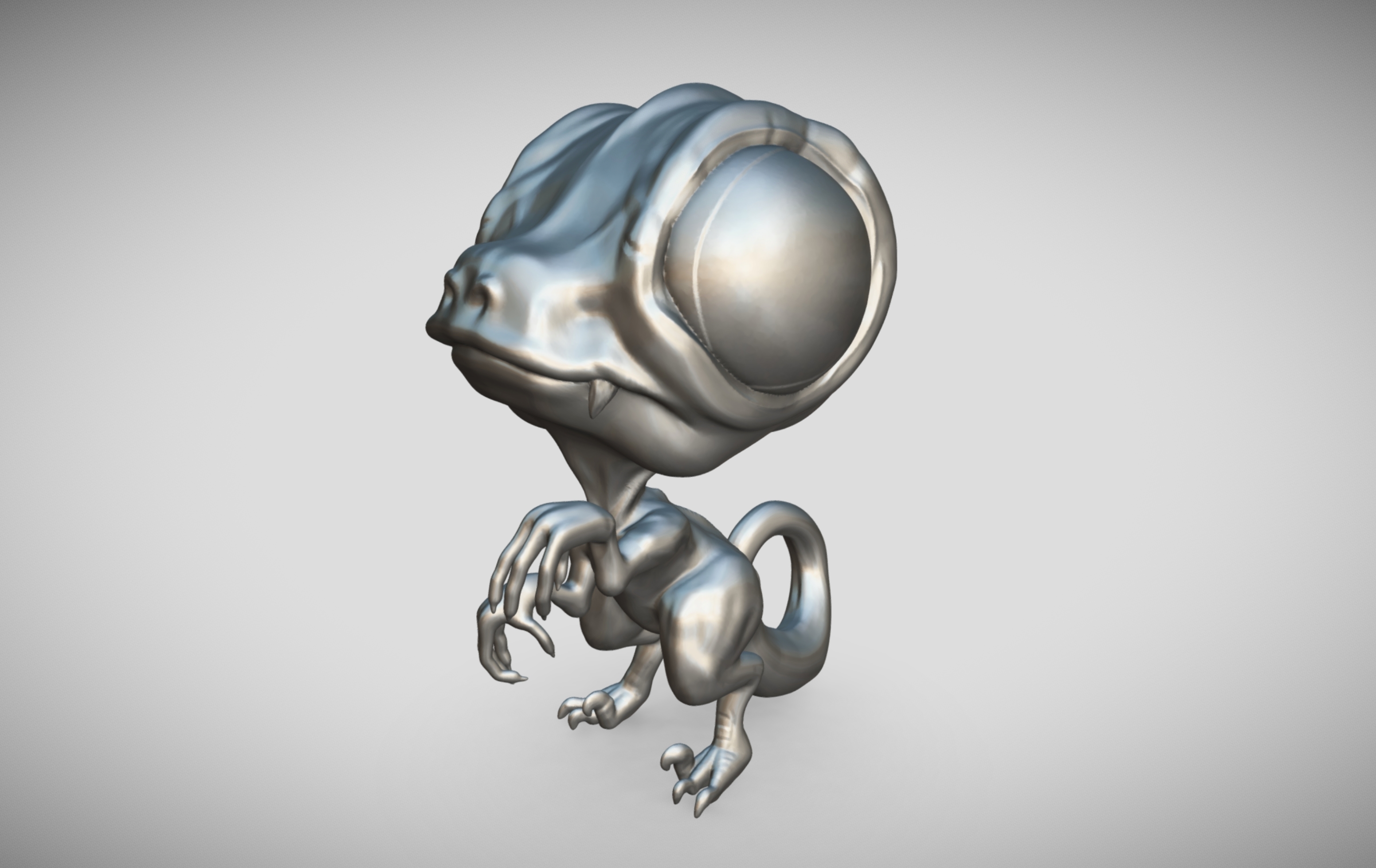 Chibi Raptor Stylized STL file - Print3DBurton - BOOTH