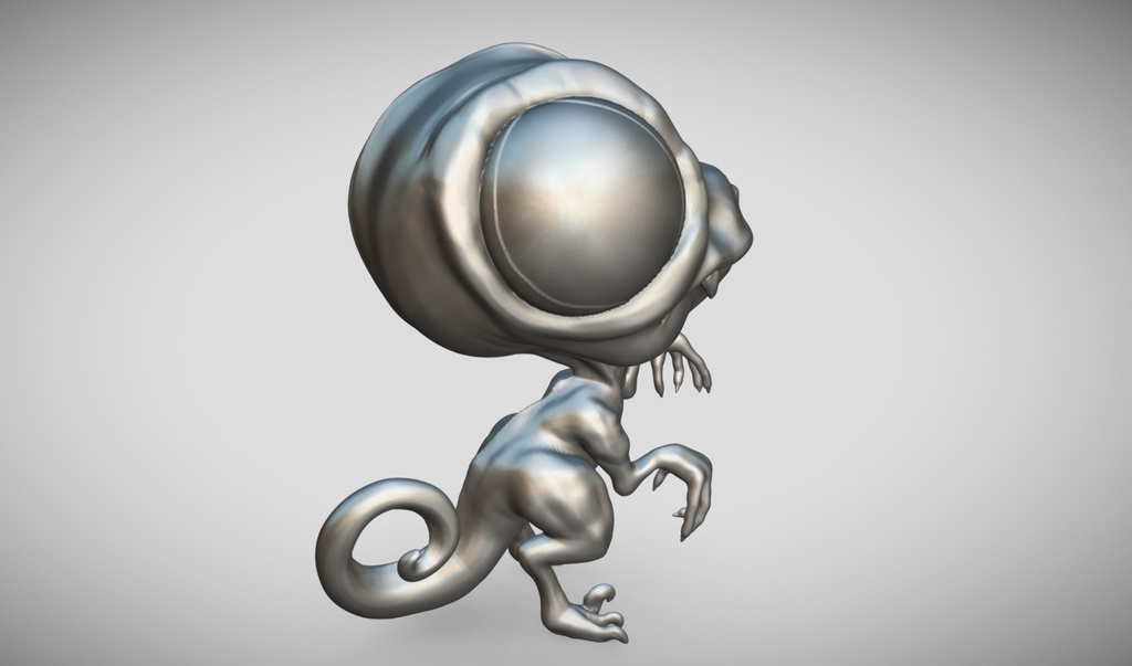 Chibi Raptor Stylized STL file - Print3DBurton - BOOTH