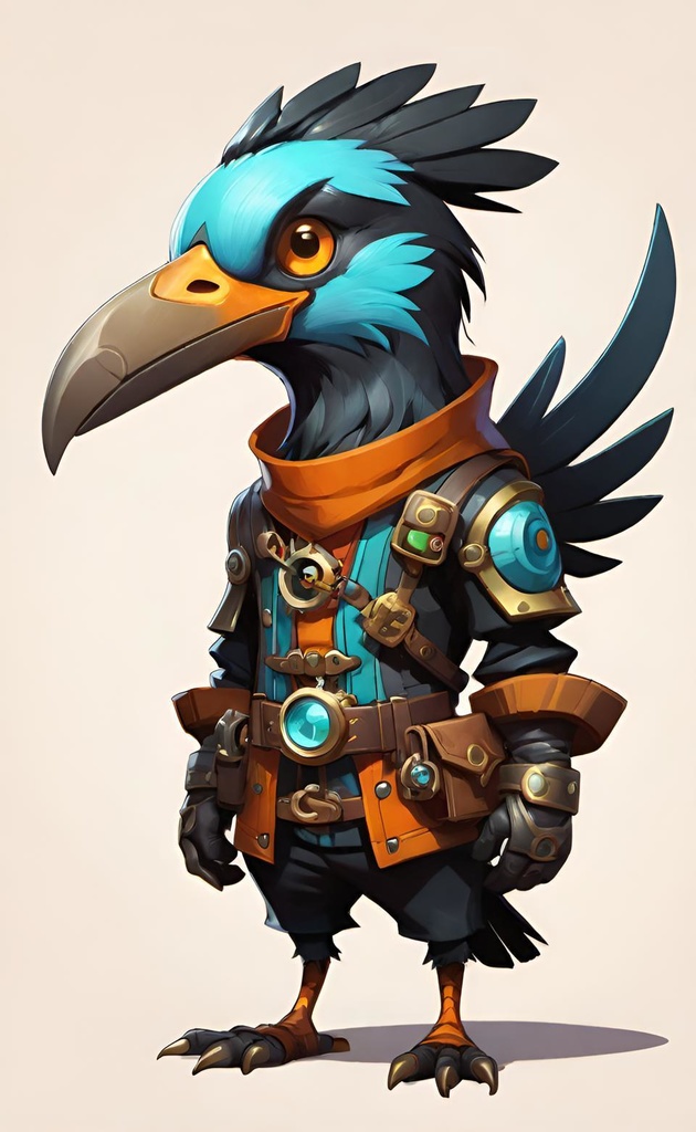 Steampunk Avian Explorer - kilik - BOOTH