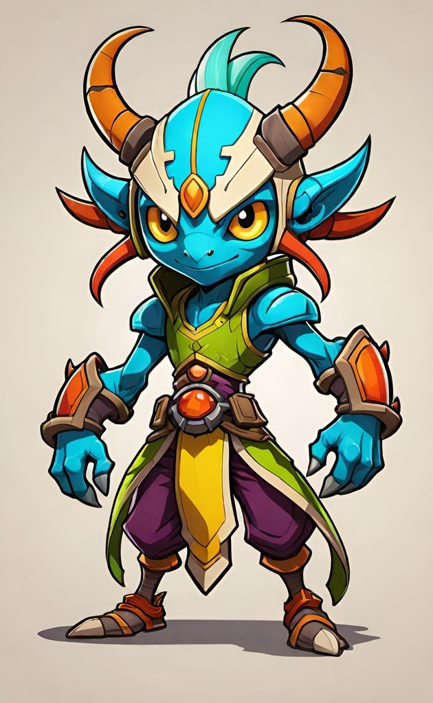 Blue Horned Adventurer - kilik - BOOTH