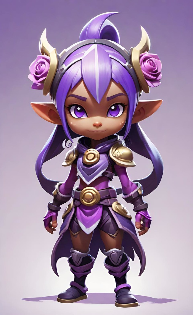 Purple Elf Warrior - kilik - BOOTH