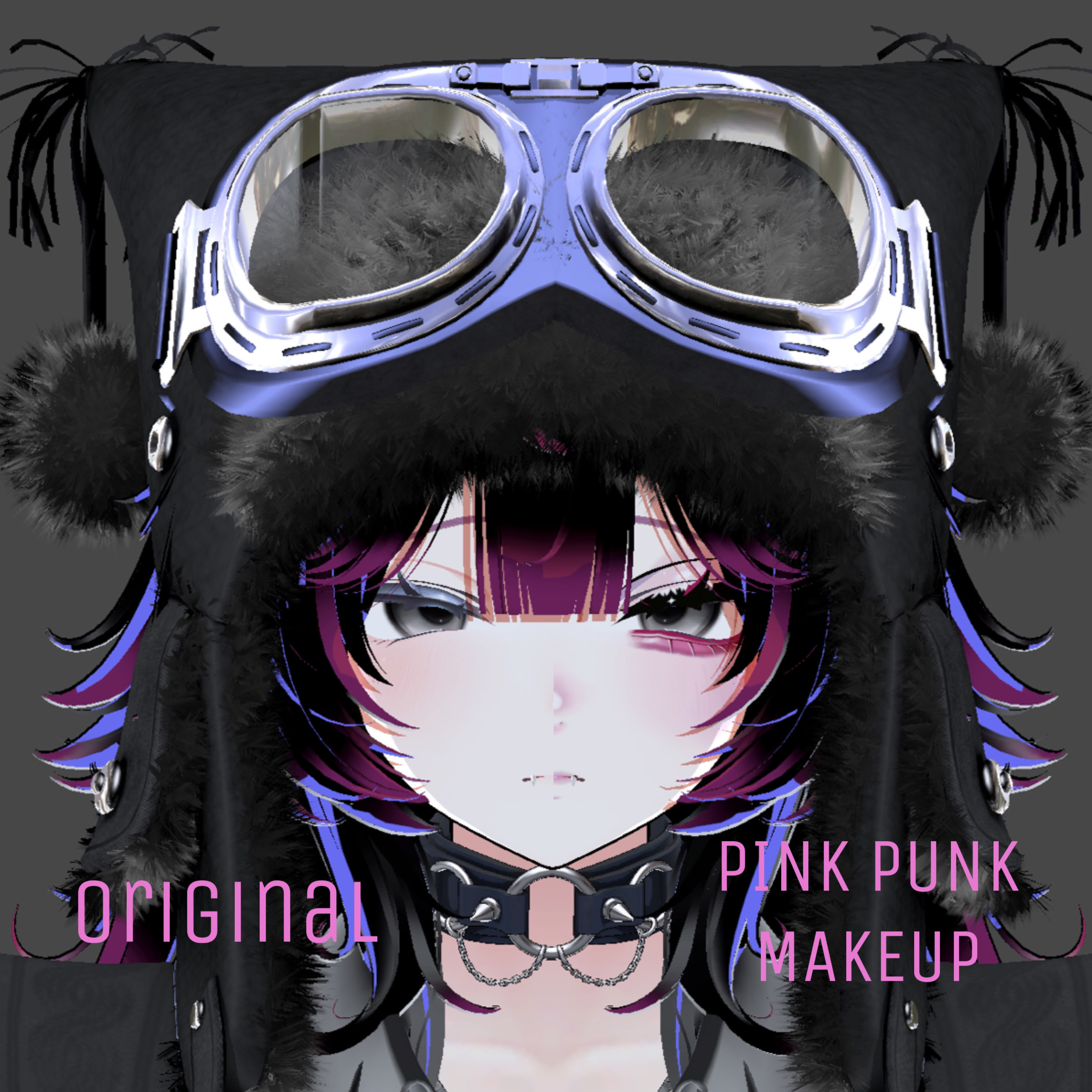 Pink Punk Makeup for しなの - Lunachip☾⋆ - BOOTH