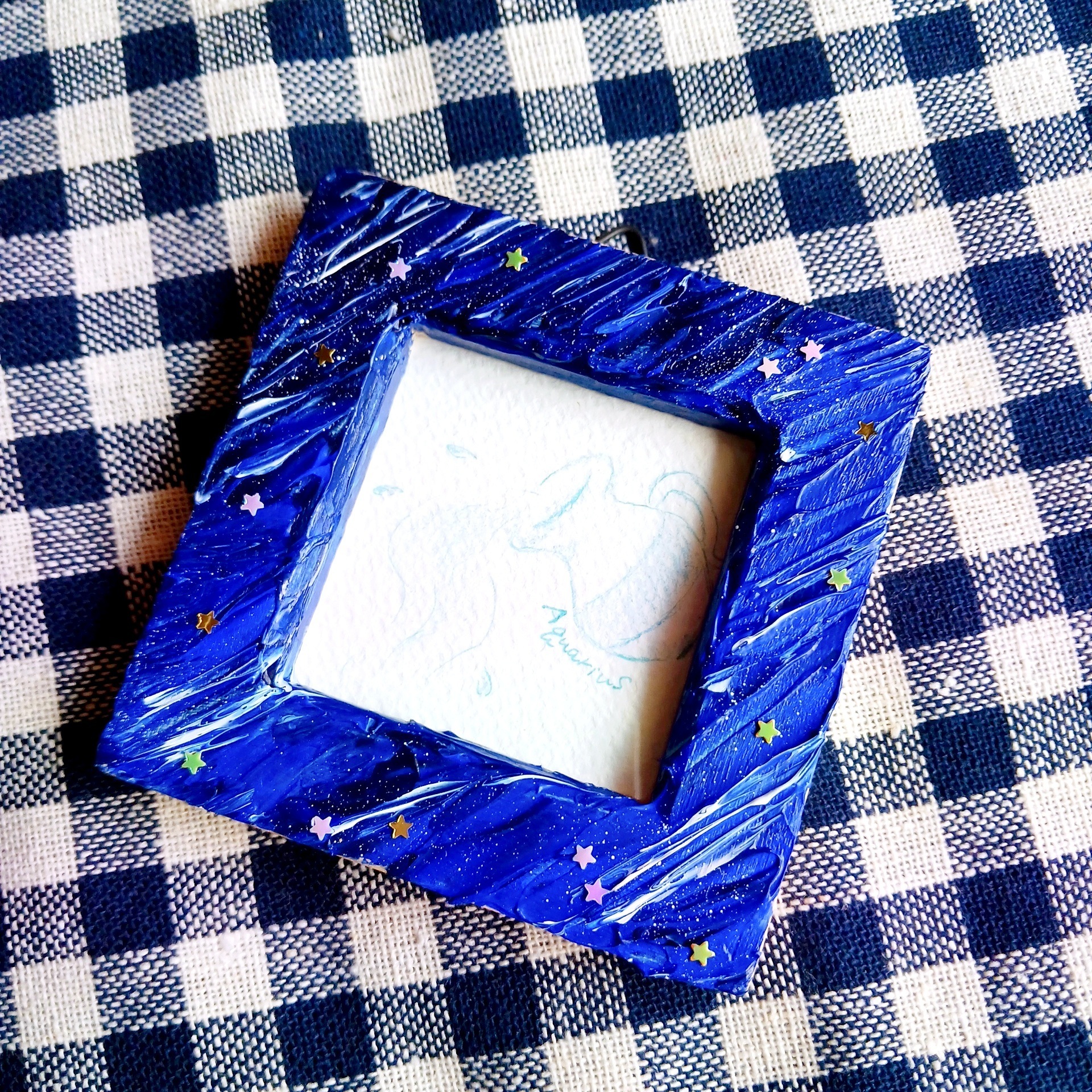 十二星座モチーフミニ額「水瓶座」 - haru-ringo-oekk - BOOTH