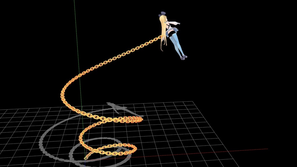【MMD】巻き付く束縛の鎖エフェクトモデル - bentou-t - BOOTH