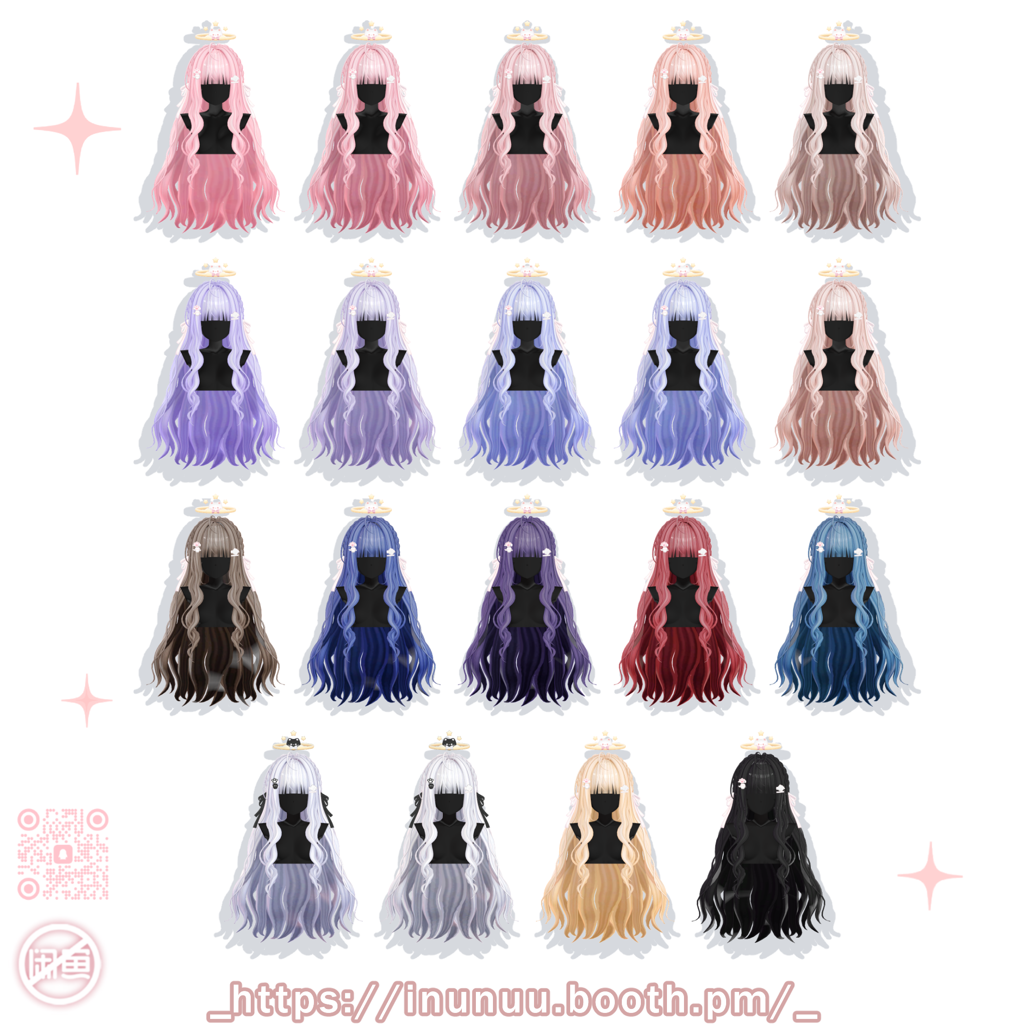 セール中 【16アバター対応】 HairSet.01 - inunu - BOOTH