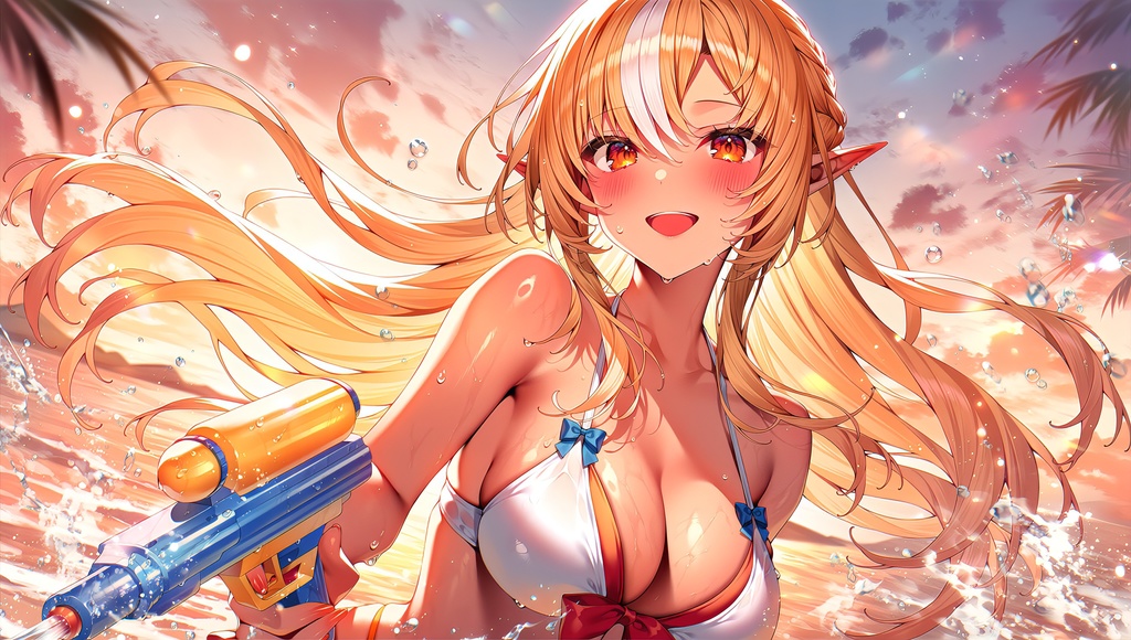 vtuber壁紙(2025年8月)/wallpaper(August) - ましろ色 - BOOTH