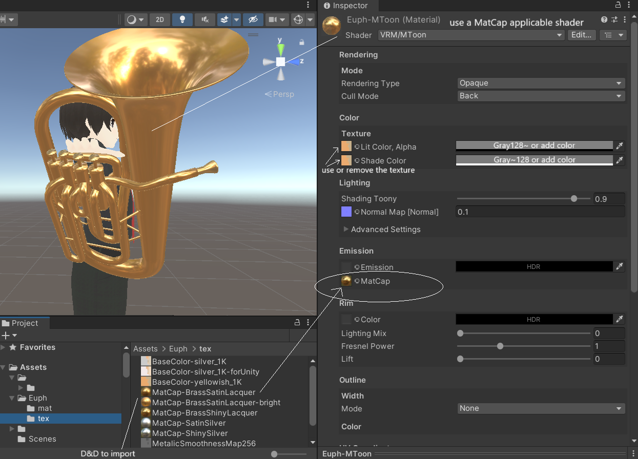 金管楽器想定MatCap集_MatCaps for Brass Instruments - enghts' inst - BOOTH