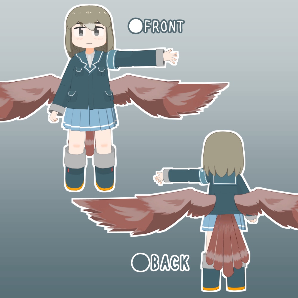 オリジナル3Dモデル『アグリガット』ver.1.4 (VRChat・Quest対応、ABS1対応) - DCN-ララ - BOOTH