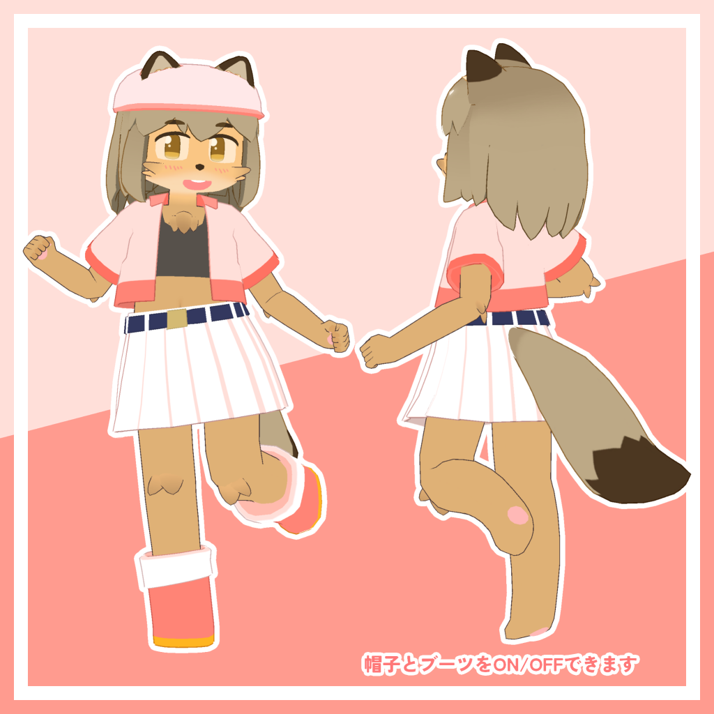 【セール中】オリジナル3Dモデル『トトノ』ver.2.1 (VRChat、Quest、Cluster対応) - DCN-ララ - BOOTH