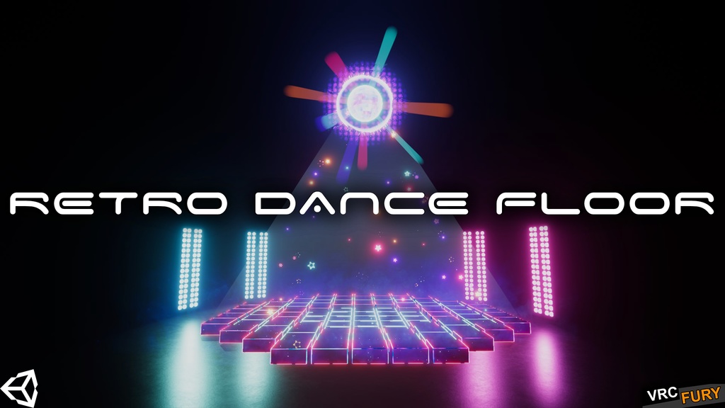【VRChat】レトロダンスフロア / [VRChat] Retro Dance Floor - yoshimarovfx - BOOTH