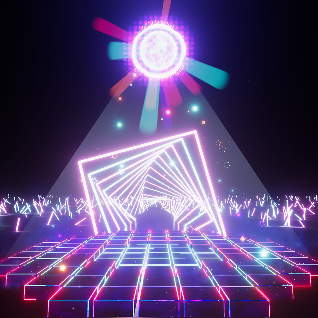 【VRChat】レトロダンスフロア / [VRChat] Retro Dance Floor - yoshimarovfx - BOOTH